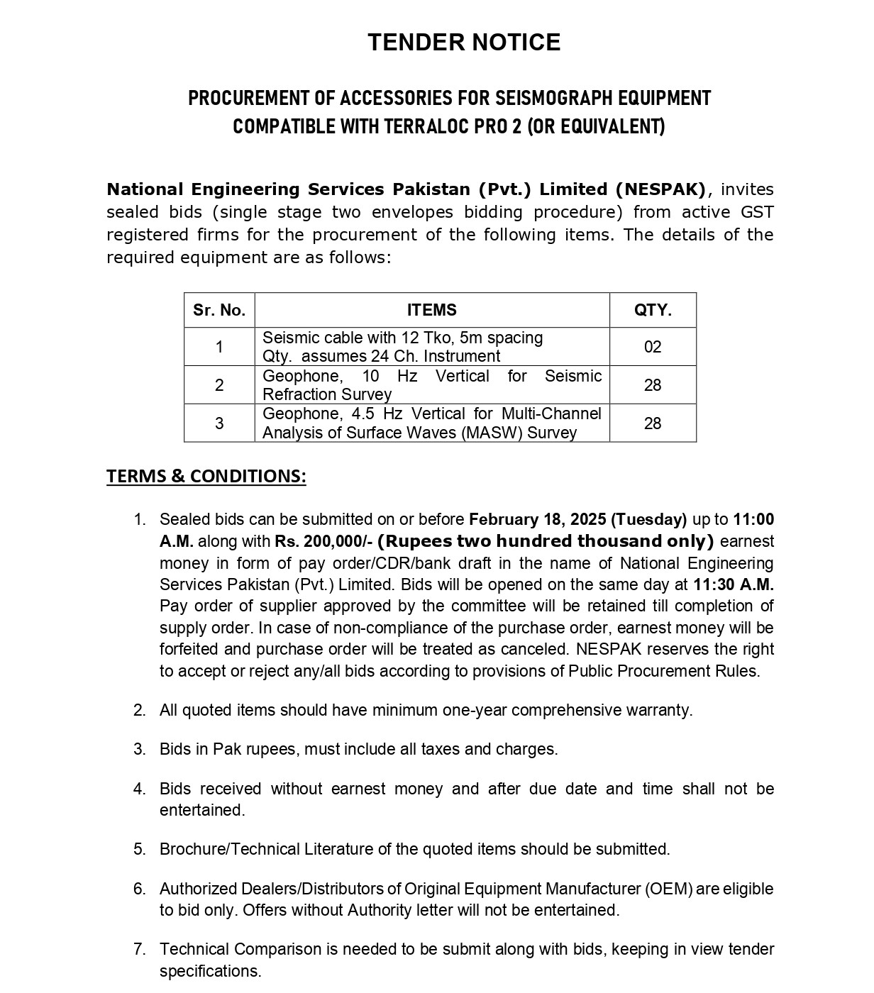 NESPAK National Engineering Services Pakistan