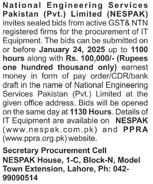 NESPAK National Engineering Services Pakistan