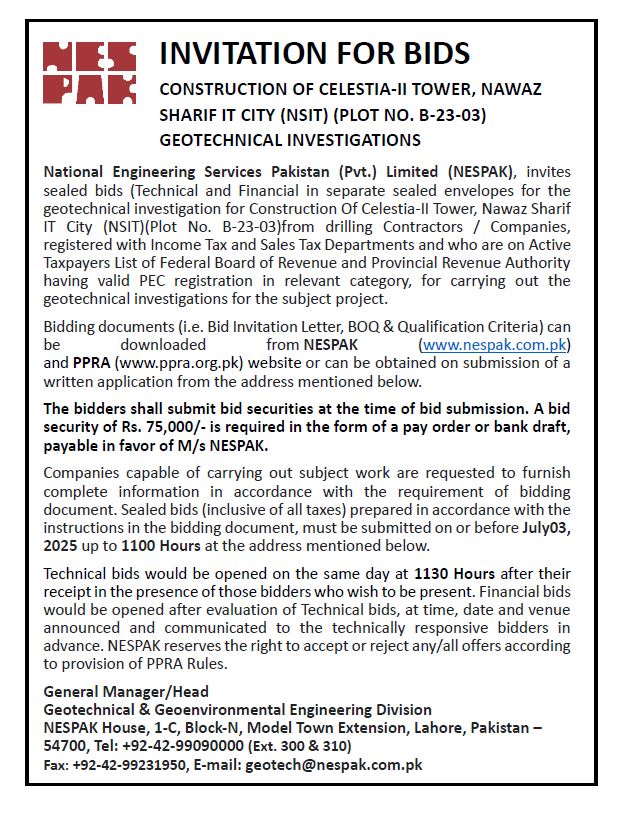 NESPAK National Engineering Services Pakistan