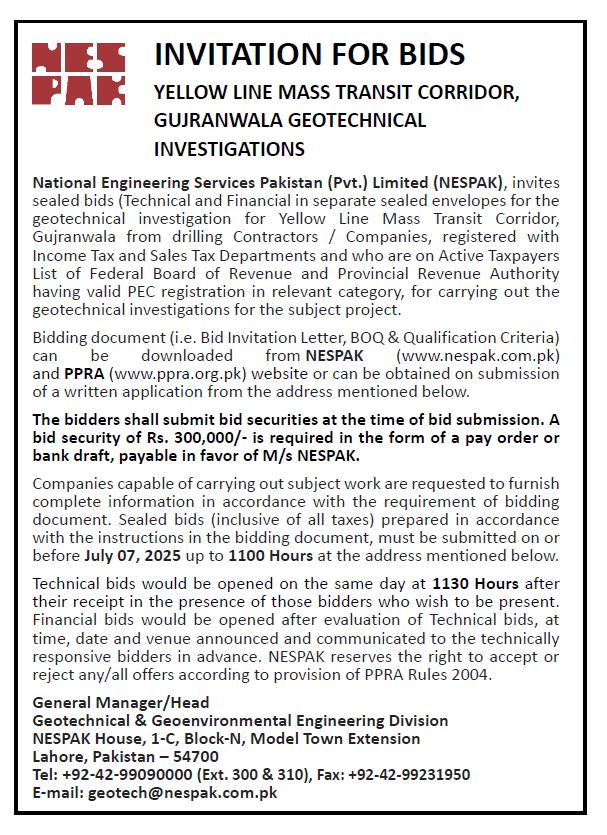 NESPAK National Engineering Services Pakistan